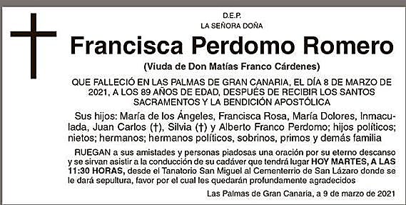 Francisca Perdomo Romero | Canarias7