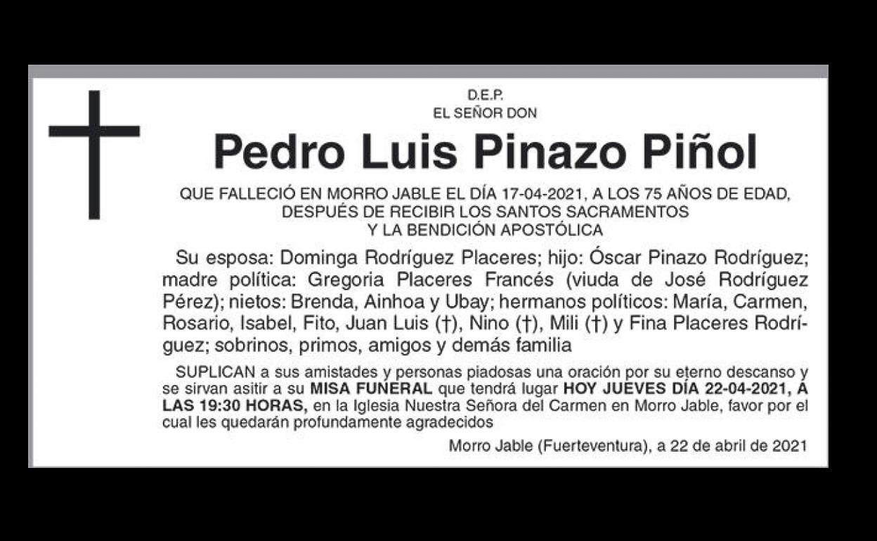 Pedro Luis Pinazo Piñol | Canarias7