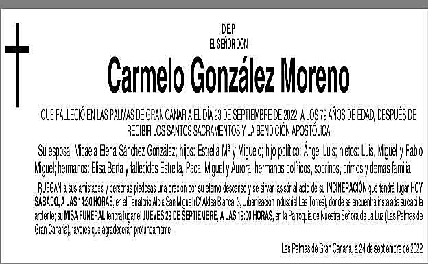 Carmelo González Moreno | Canarias7