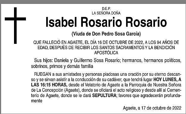 Isabel Rosario Rosario | Canarias7