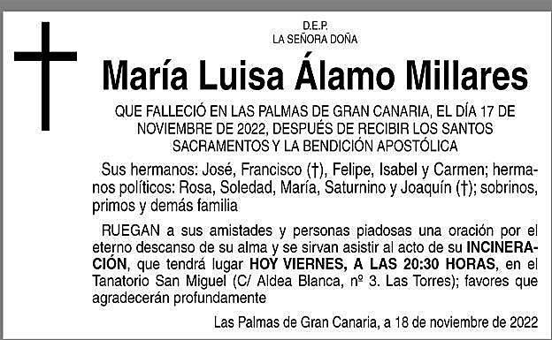 María Luisa Álamo Millares | Canarias7