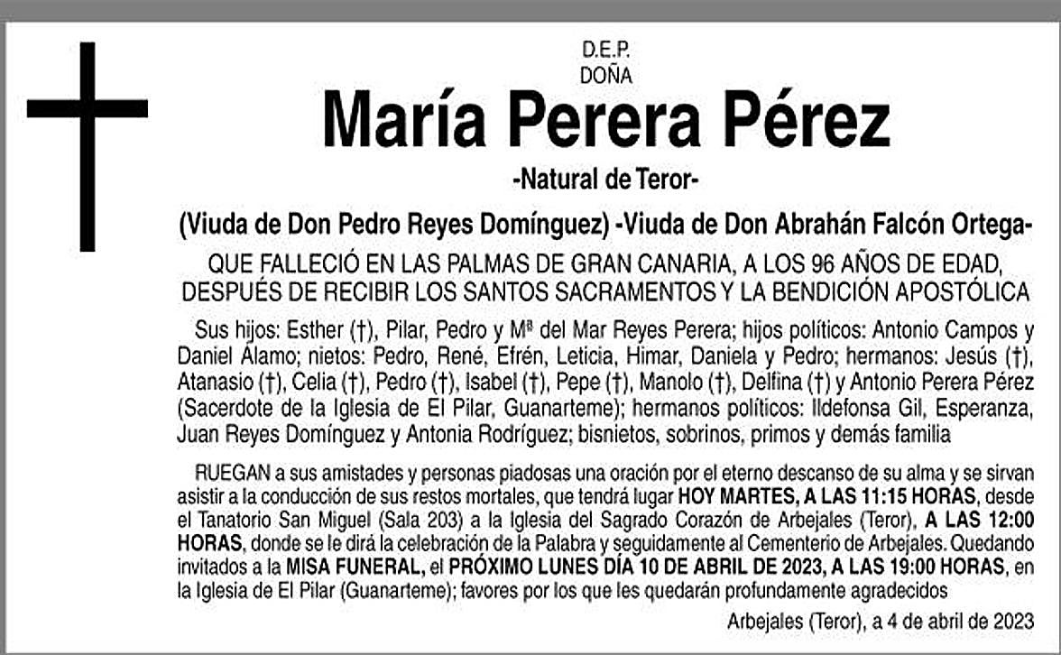 María Perera Pérez | Canarias7