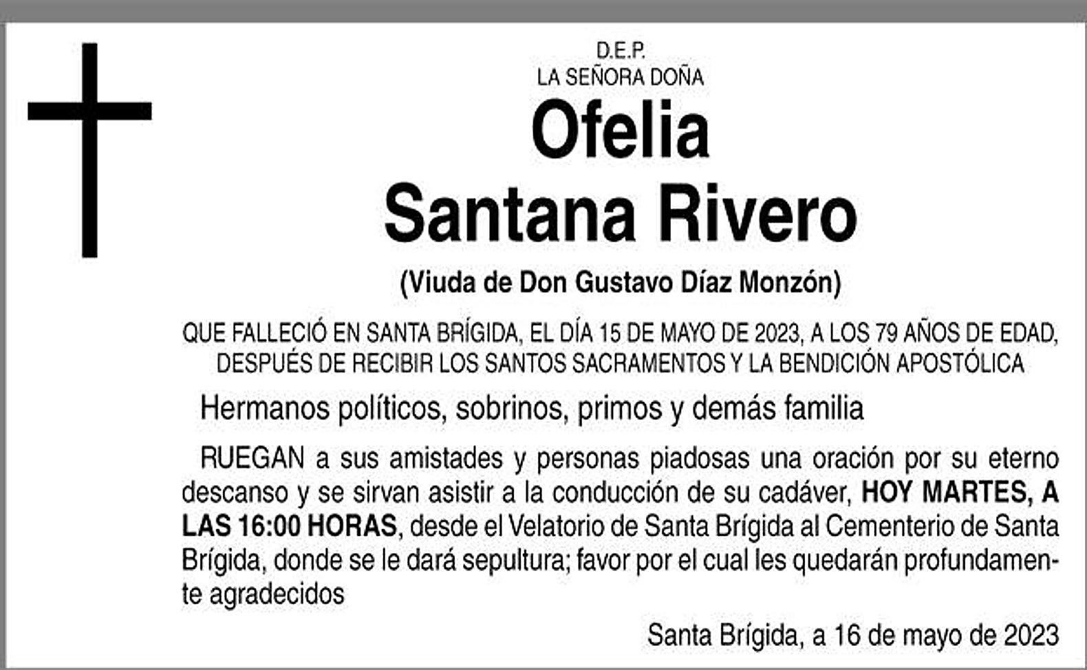 Ofelia Santana Rivero | Canarias7