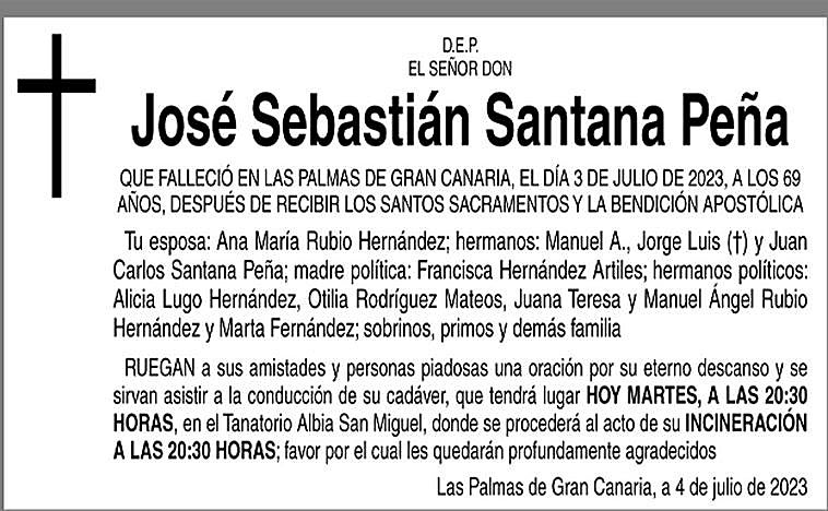 José Sebastián Santana Peña | Canarias7