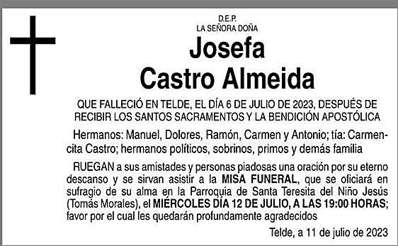 Josefa Castro Almeida | Canarias7