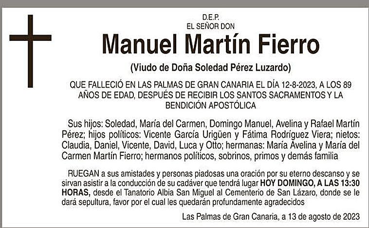 Manuel Martín Fierro | Canarias7