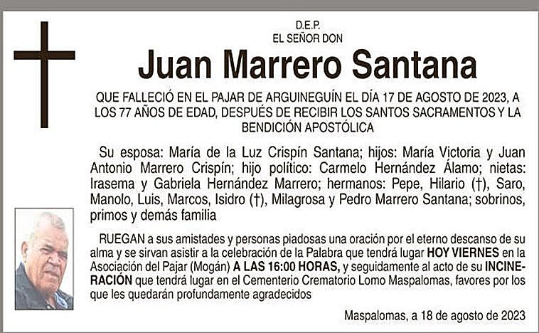 Juan Marrero Santana | Canarias7