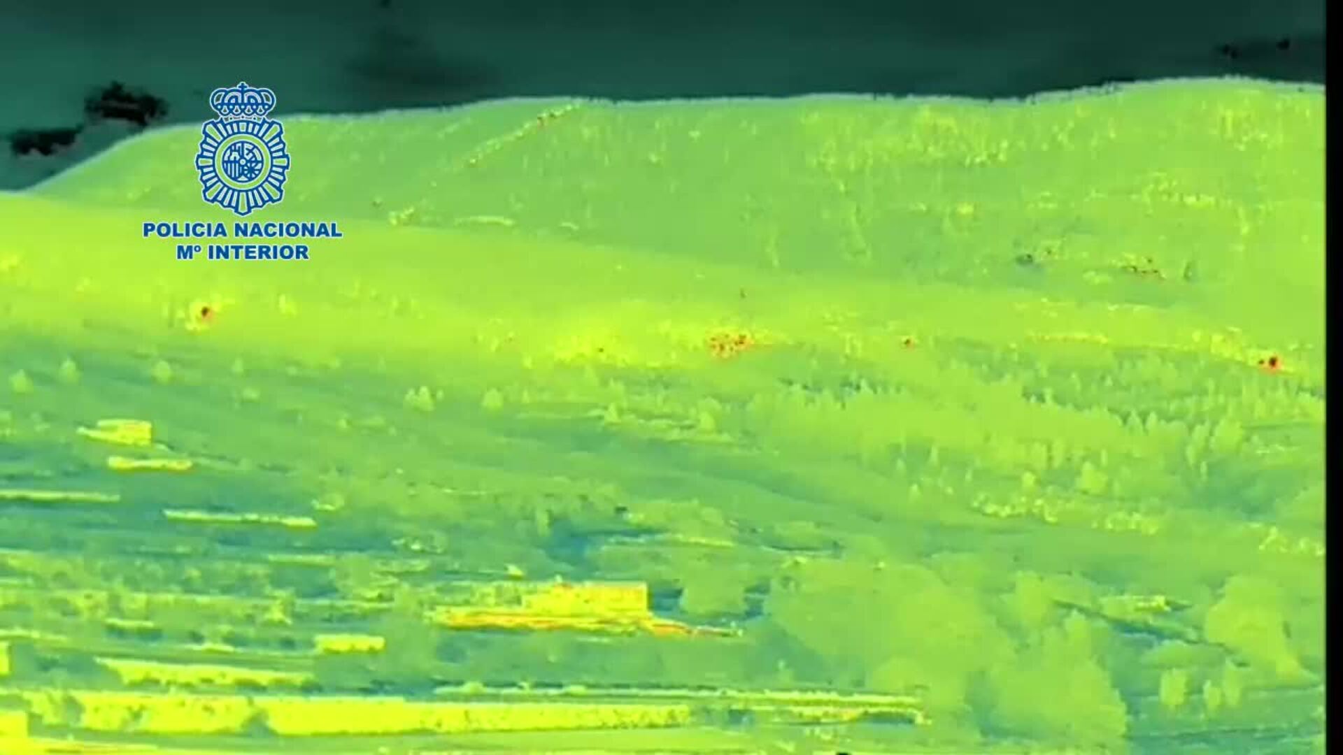 Imágenes del incendio declarado en Tenerife tomadas por el Área de Medios Aéreos de la Policía ...