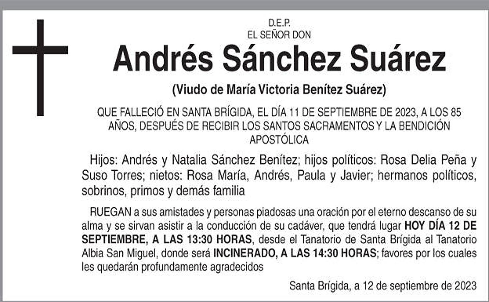 Andrés Sánchez Suárez | Canarias7