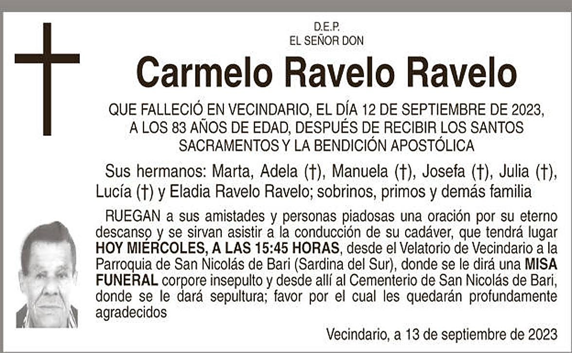 Carmelo Ravelo Ravelo | Canarias7