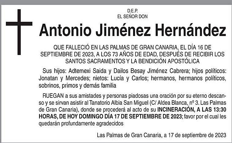 Antonio Jiménez Hernández | Canarias7