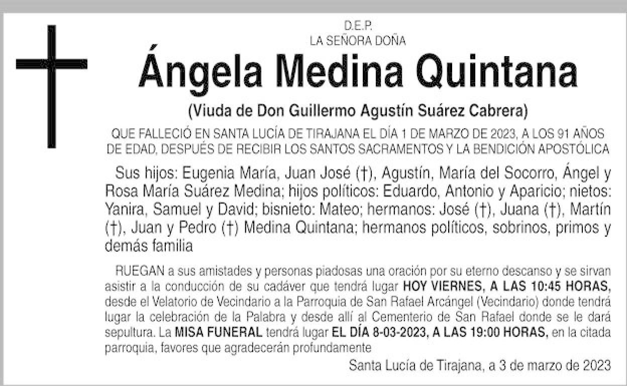 Ángela Medina Quintana | Canarias7