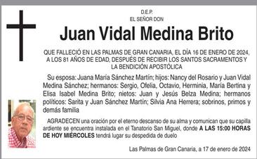 Juan Vidal Medina Brito | Canarias7