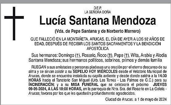 Lucía Santana Mendoza | Canarias7