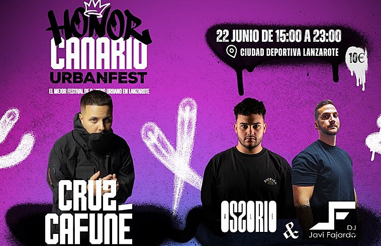 El rapero canario Cruz Cafuné, estrella del evento 'Honor Canario Urban ...
