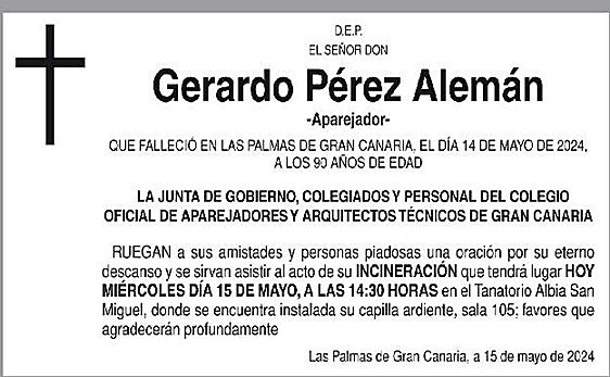 Gerardo Pérez Alemán | Canarias7