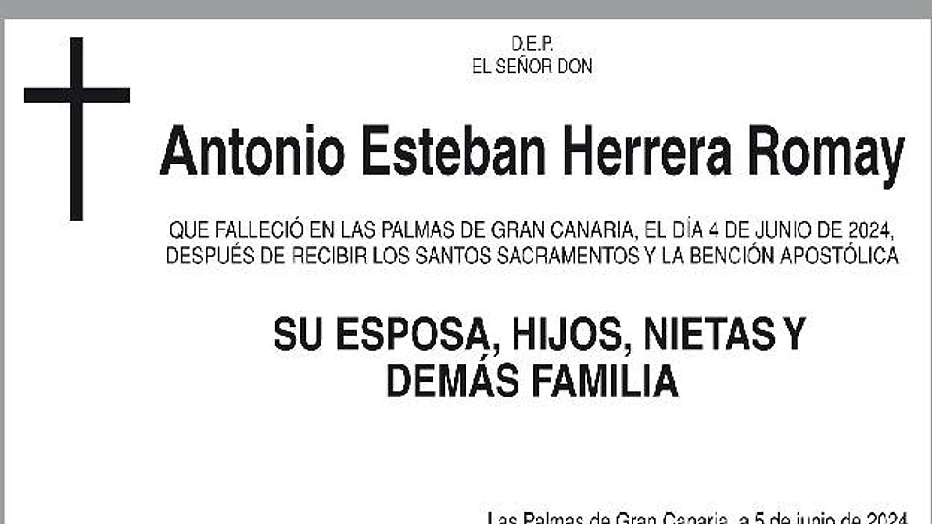 Antonio Esteban Herrera Romay | Canarias7