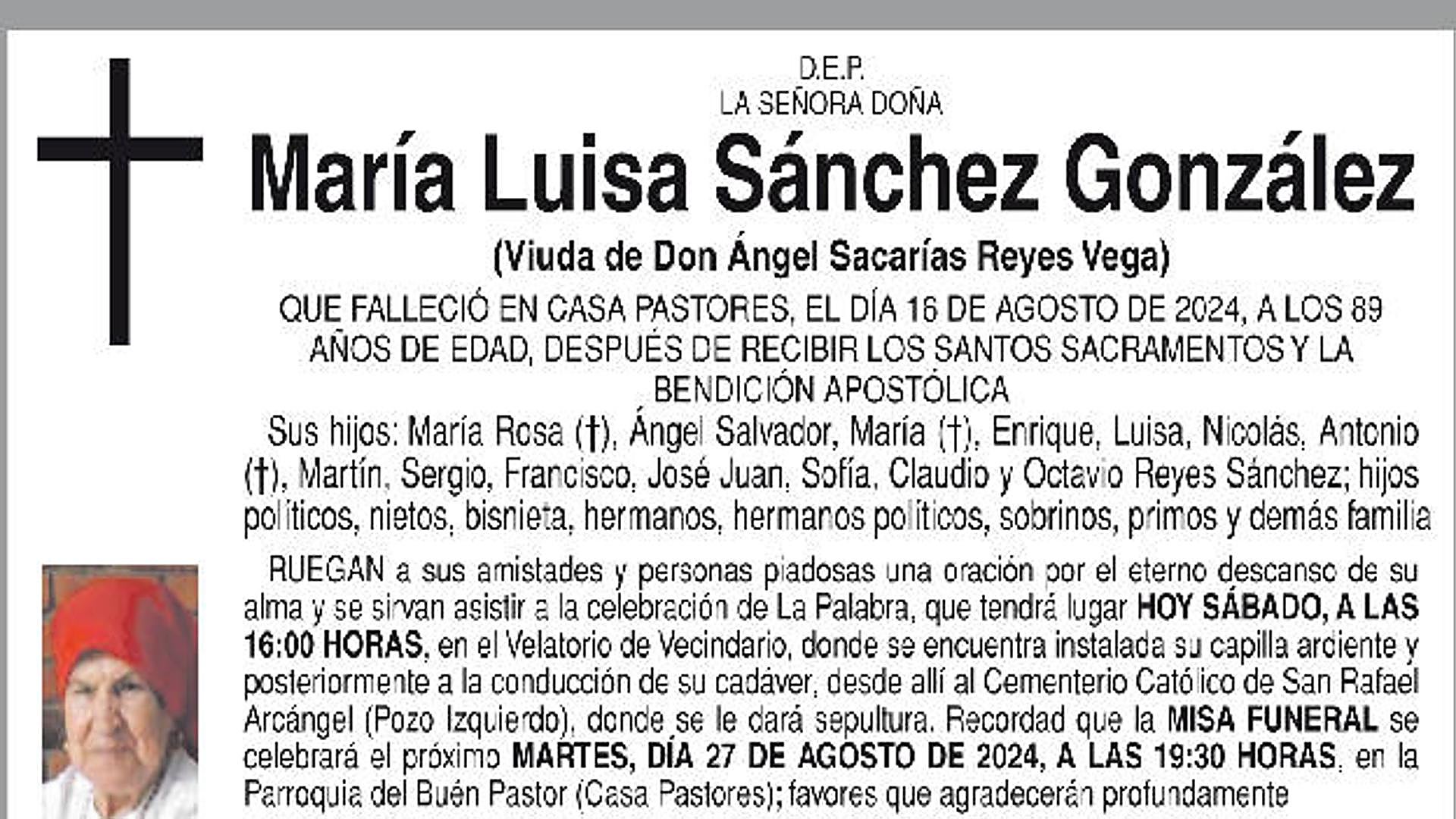 María Luisa Sánchez González | Canarias7