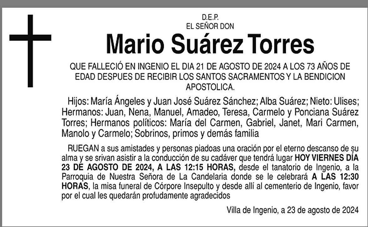Mario Suárez Torres | Canarias7