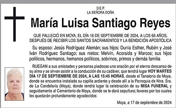 María Luisa Santiago Reyes | Canarias7