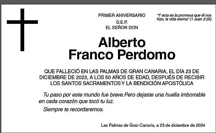 Alberto Franco Perdomo | Canarias7