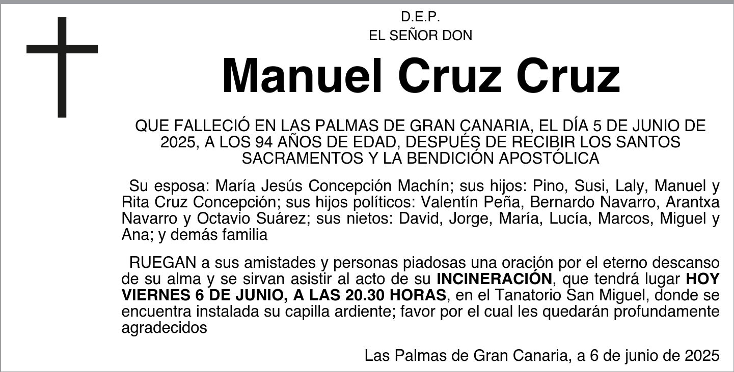 Manuel Cruz Cruz | Canarias7
