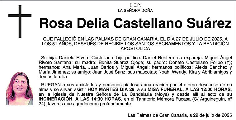 Rosa Delia Castellano Suárez | Canarias7