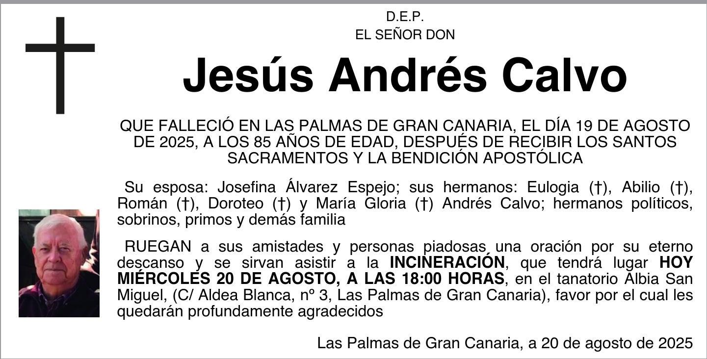 Jesús Andrés Calvo | Canarias7