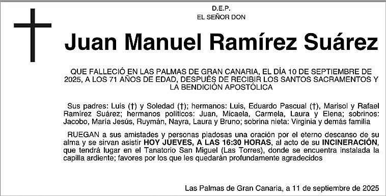 Juan Manuel Ramírez Suárez | Canarias7