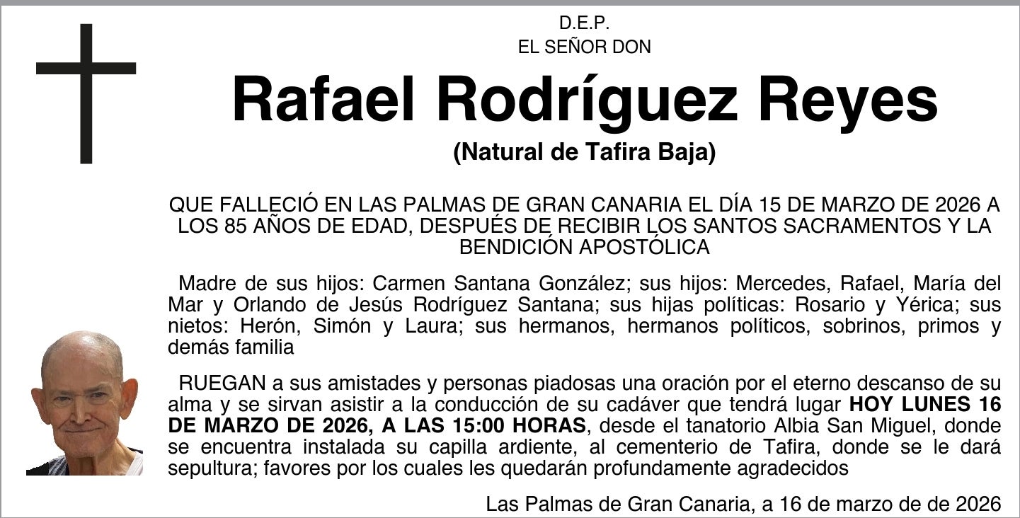 Rafael Rodríguez Reyes | Canarias7