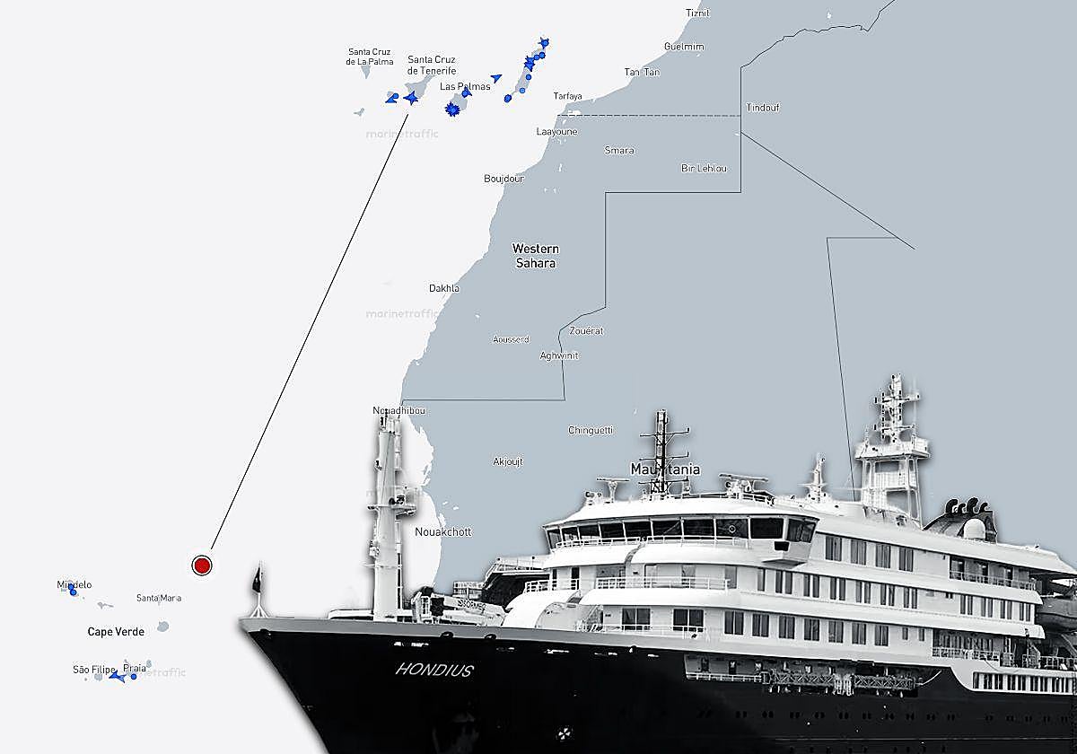 ¿Dónde está el crucero 'MV Hondius'? Un mapa muestra la ubicación del ...