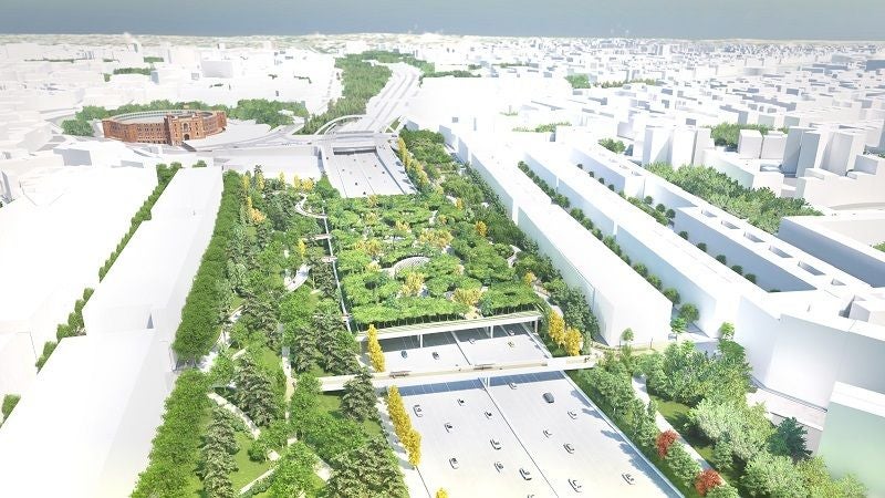 Una plataforma elevada unirá el Parque del Sur con la ladera del este ...