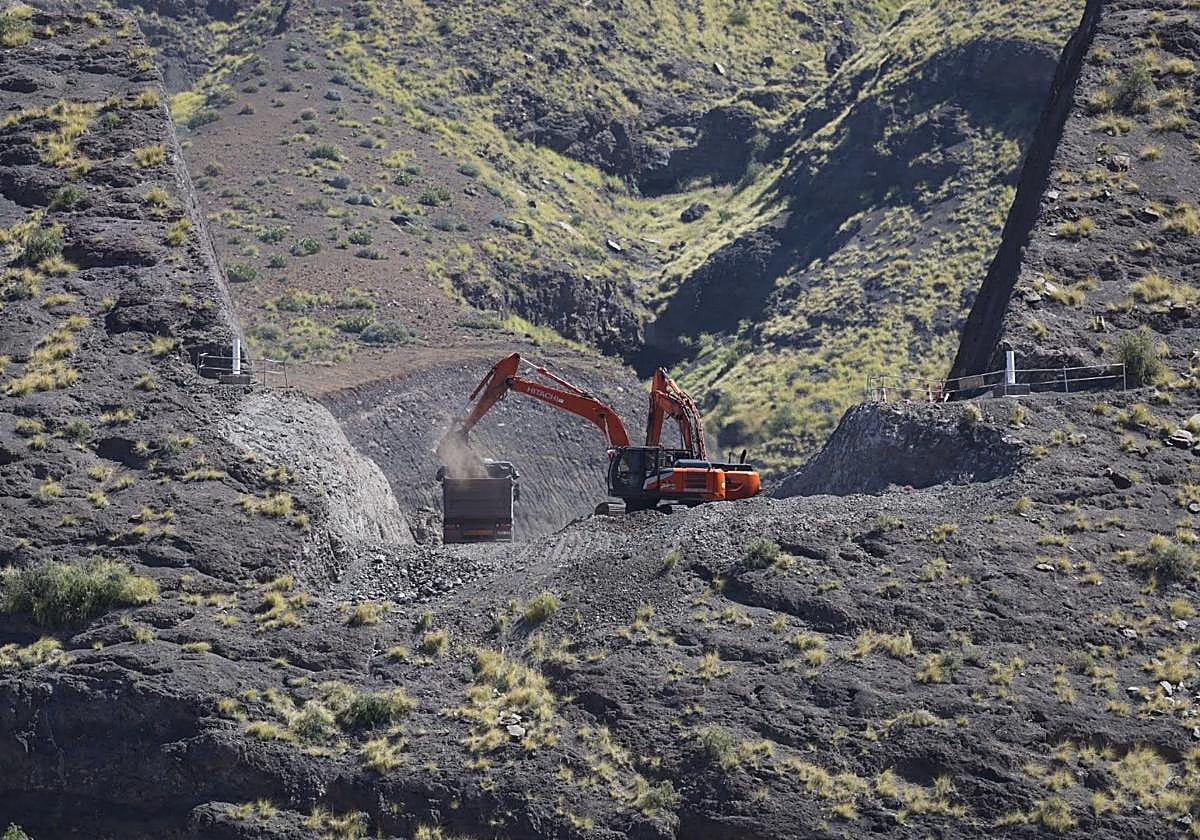 Las obras cogen ritmo en la carretera de La Aldea | Canarias7
