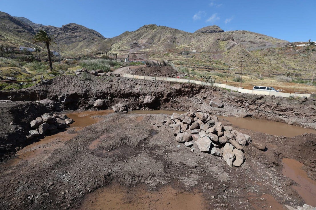 Las obras cogen ritmo en la carretera de La Aldea | Canarias7