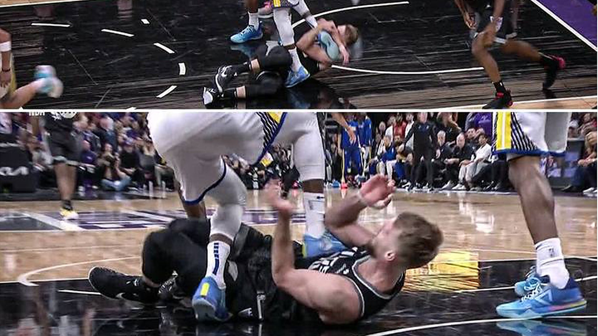 La brutal falta de Draymond Green sobre Domantas Sabonis | Diario Sur