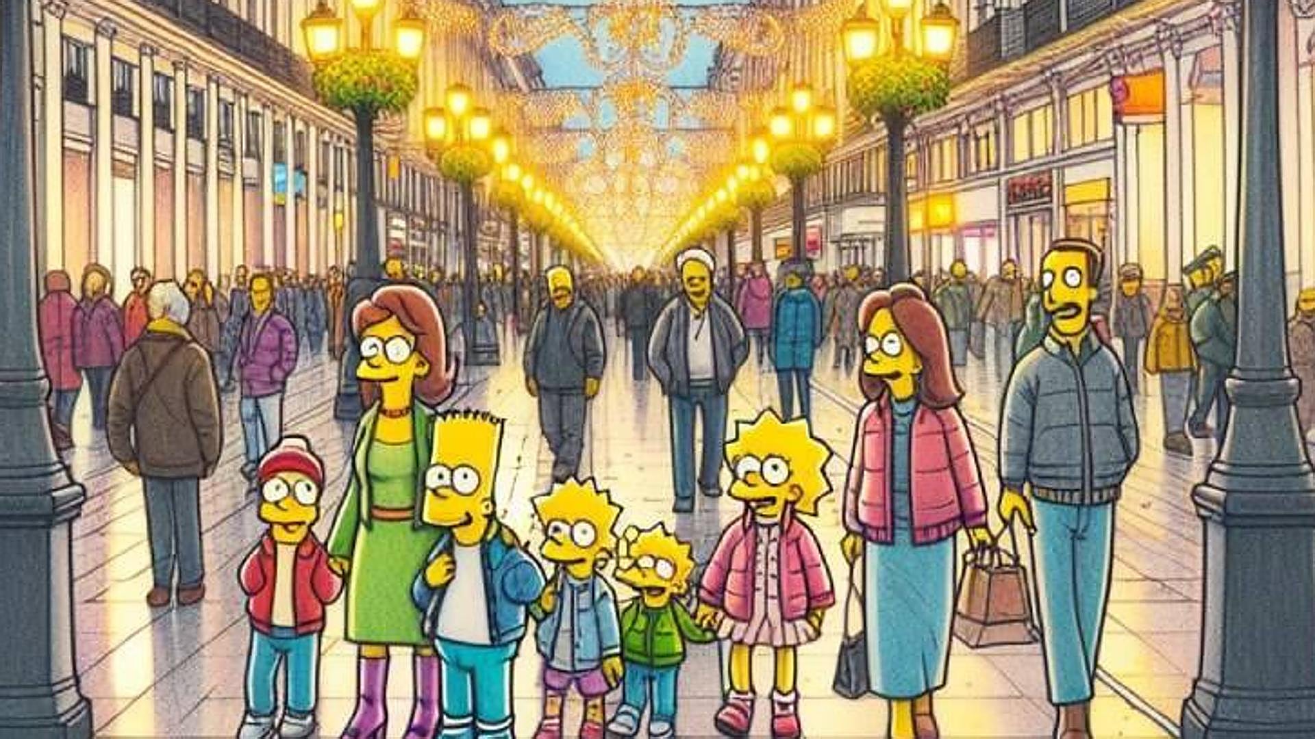 Así serían las vacaciones de la familia Simpsons en Málaga | Diario Sur