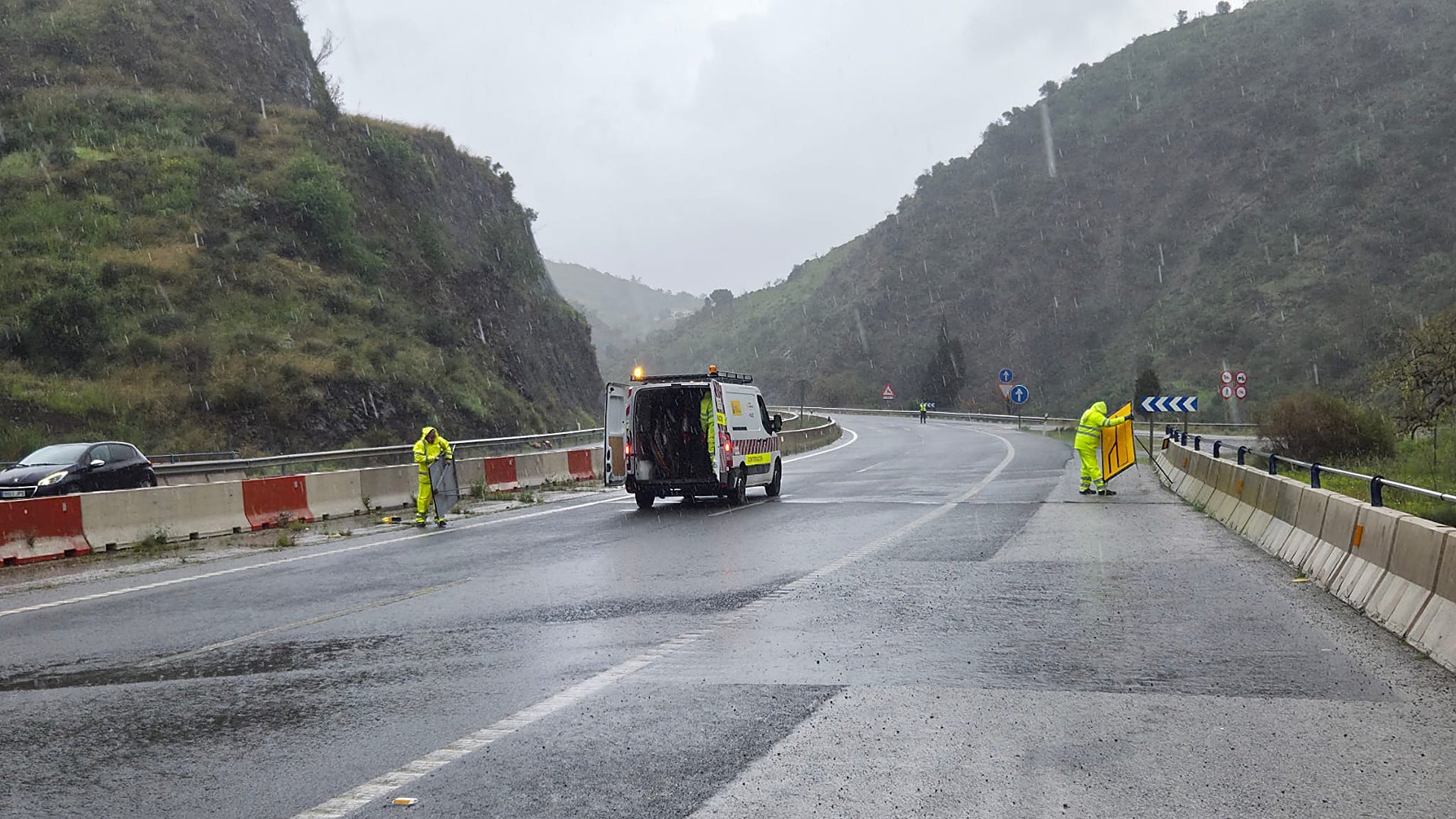 La carretera A-45 en Málaga recupera la normalidad tras el corte por un ...