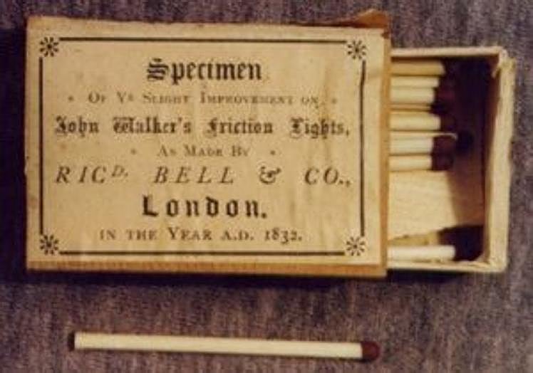 Las «cerillas lucifer» o «lucíferos», un invento inglés en 1826 de ...