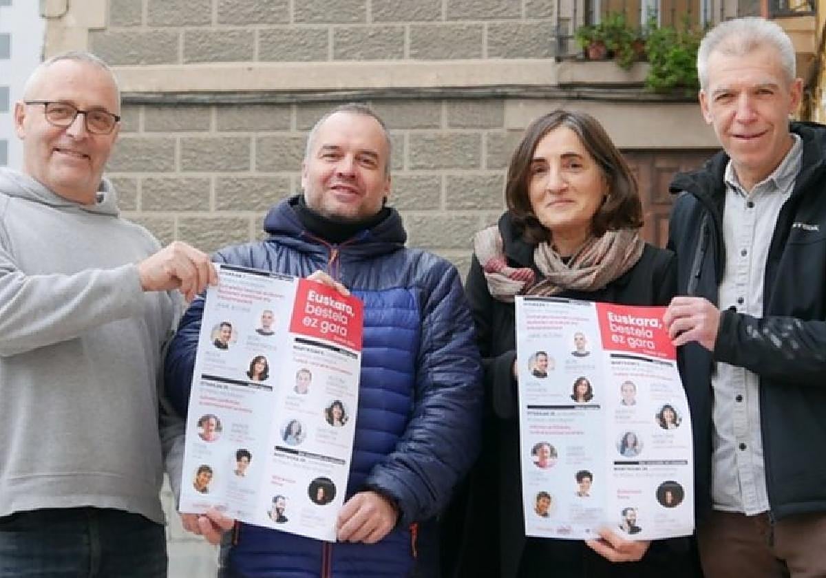 Hiru mahai-inguru eta zine emanaldi bat, 'Euskara, bestela ez gara ...