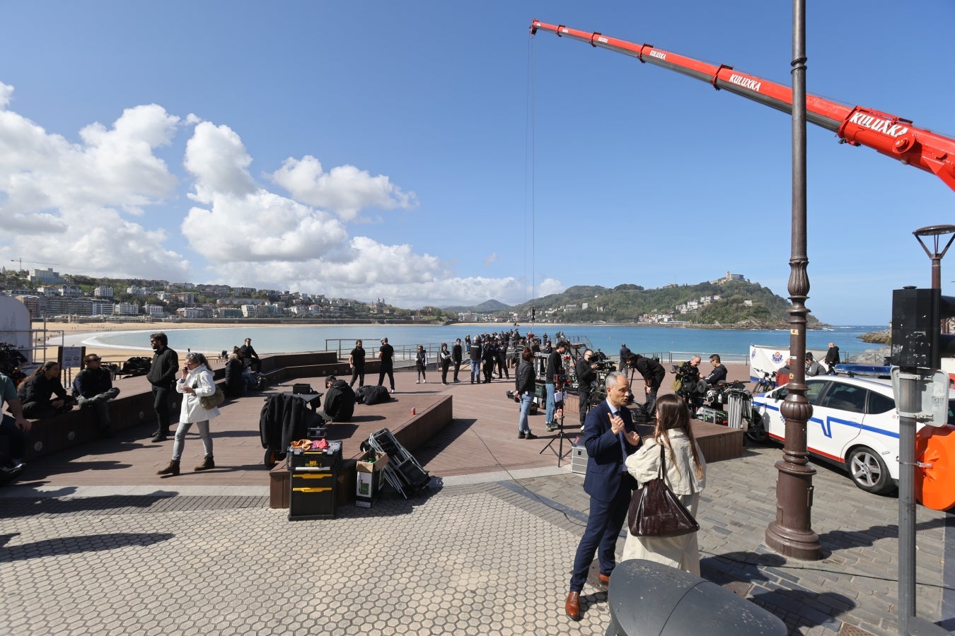 Rodaje en Donostia de la película 'Ya no quedan junglas adonde regresar' | El Diario Vasco