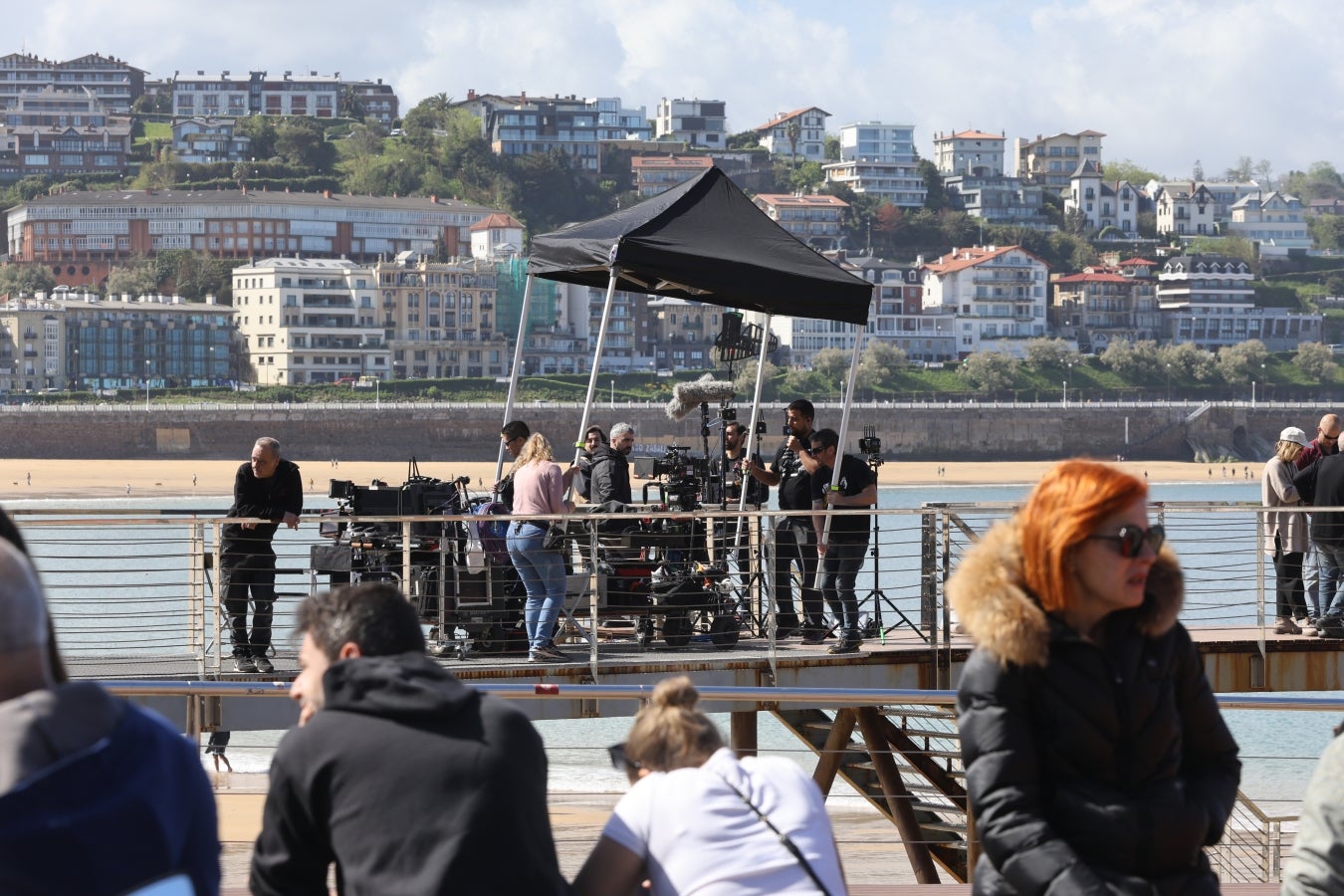 Rodaje en Donostia de la película 'Ya no quedan junglas adonde regresar' | El Diario Vasco