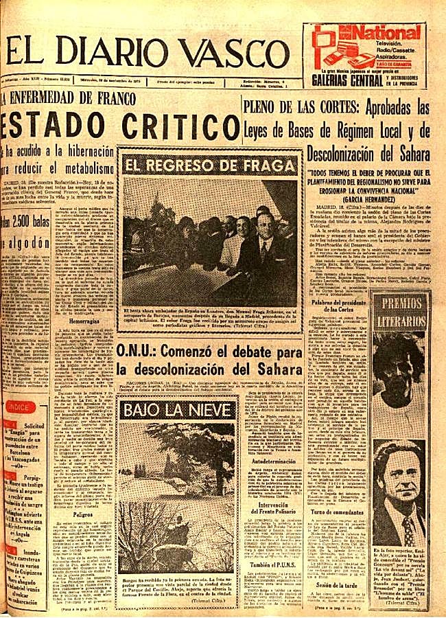 Edición especial: «Franco ha muerto» | El Diario Vasco