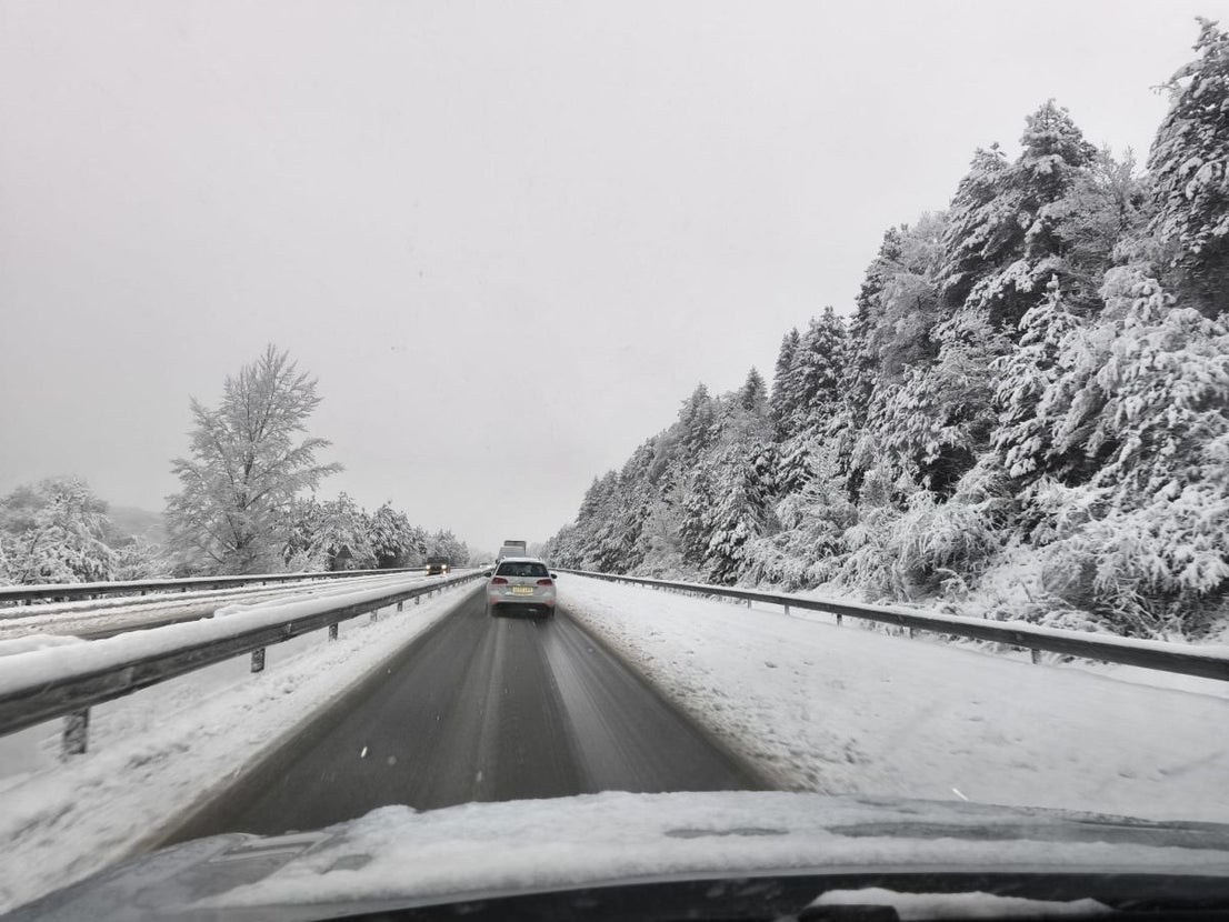 La llegada de la nieve a Gipuzkoa, en imágenes | El Diario Vasco