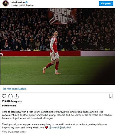 Mikel Merino deberá pasar por el quirófano: «A veces la vida nos ...