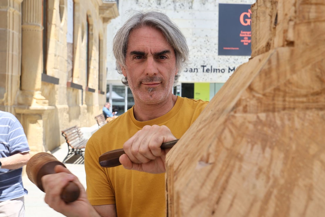 Taller al aire libre en la plaza Zuloaga de Donostia | El Diario Vasco