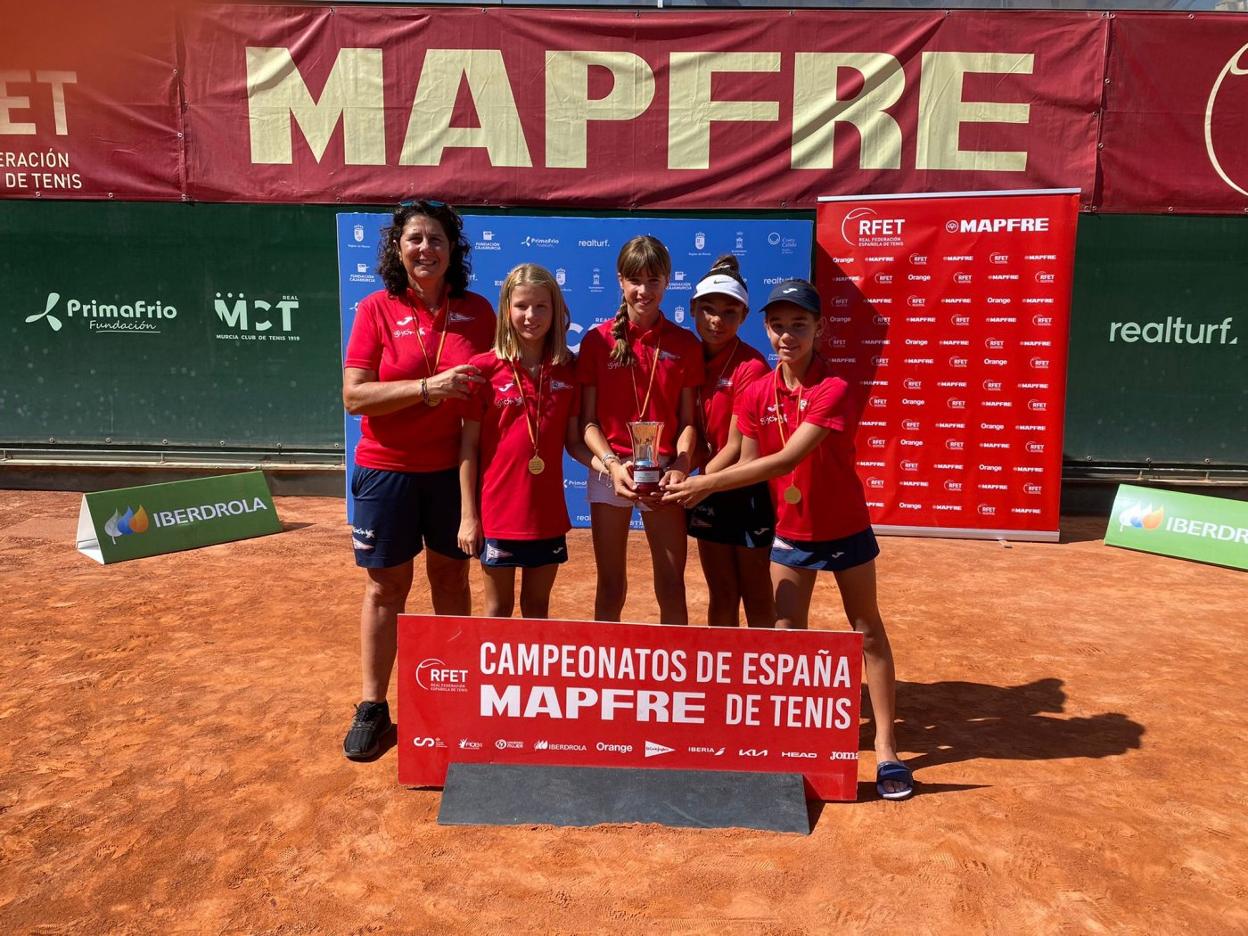 El Grupo logra su primer título nacional alevín femenino de tenis | El Comercio: Diario de Asturias