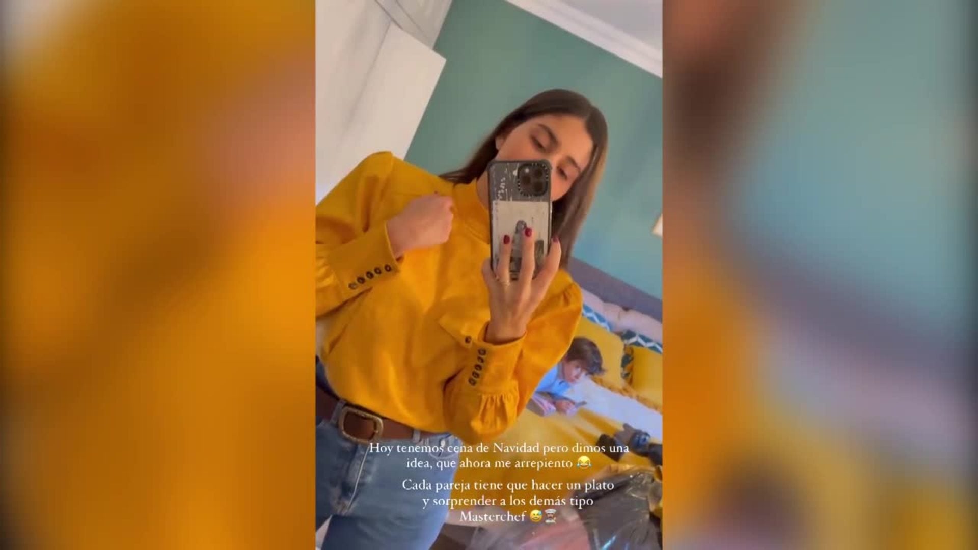 María G. de Jaime se divierte con su hija antes de una cena muy ...