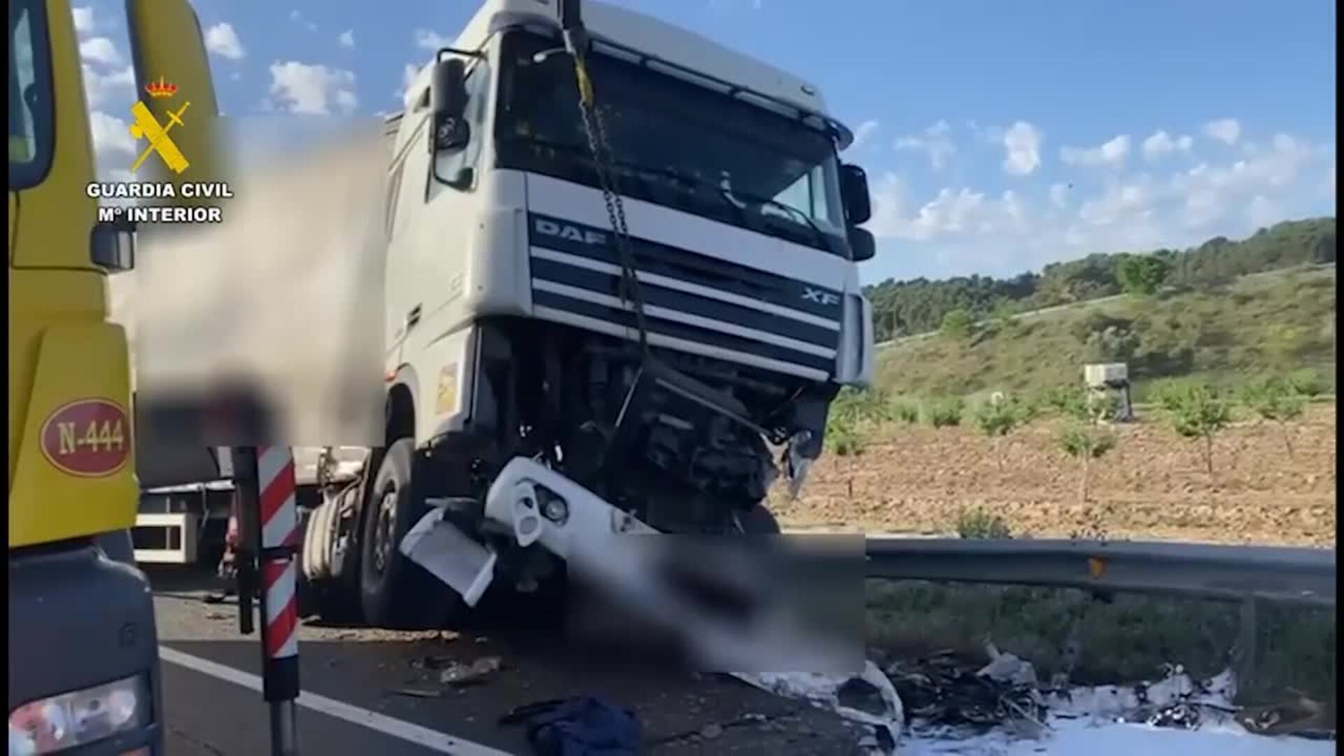 Investigado un camionero que provocó un accidente múltiple en la N-232 en Calahorra | El Correo