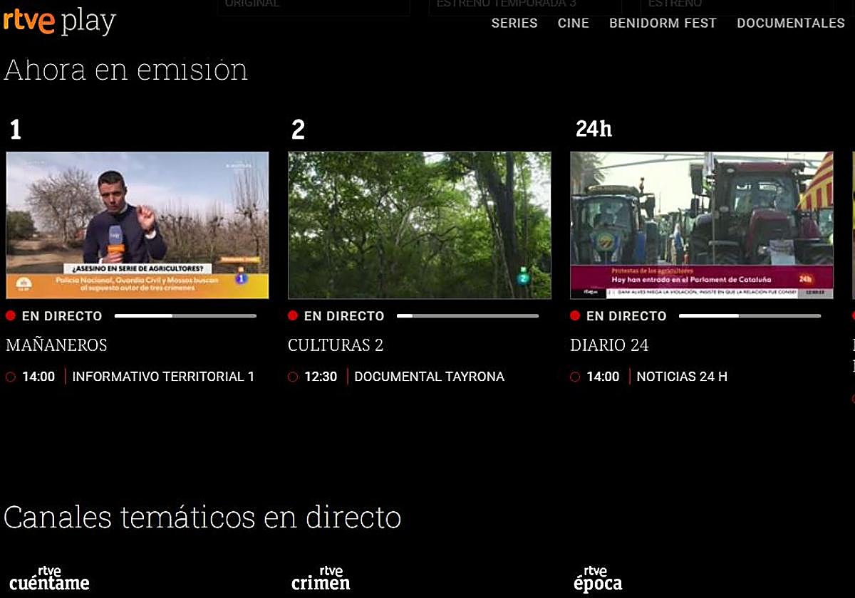 RTVE obliga a registrarse para ver la televisión en directo | El Correo