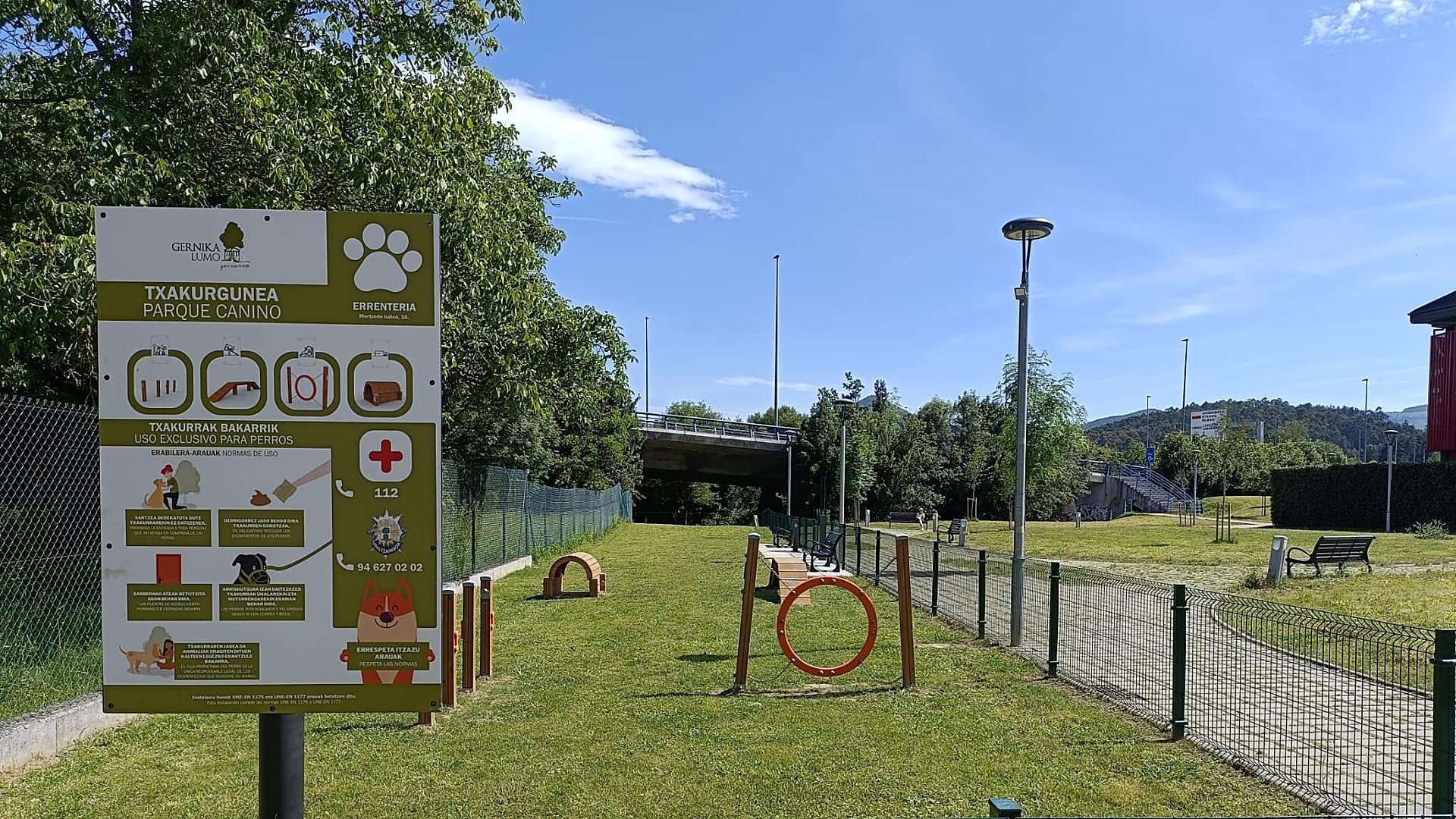 Gernika abre su primer parque canino en el barrio de Errenteria | El Correo